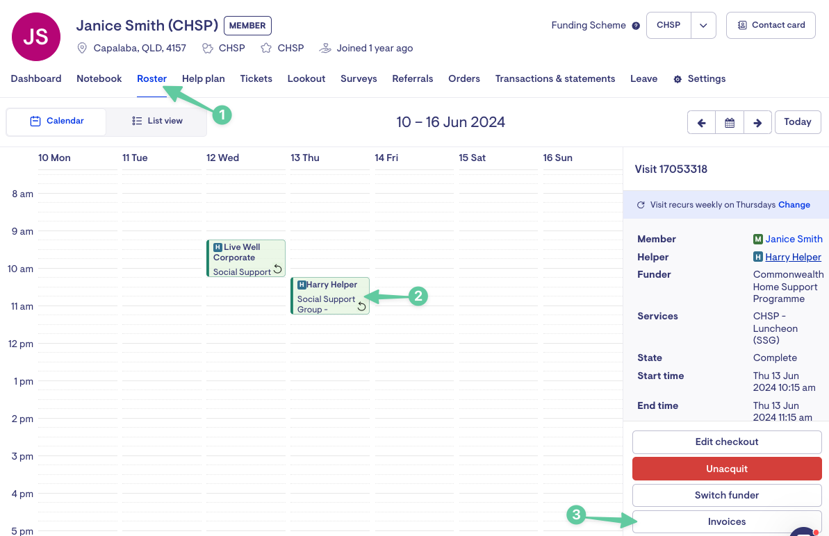 Running the CHSP DEX Report