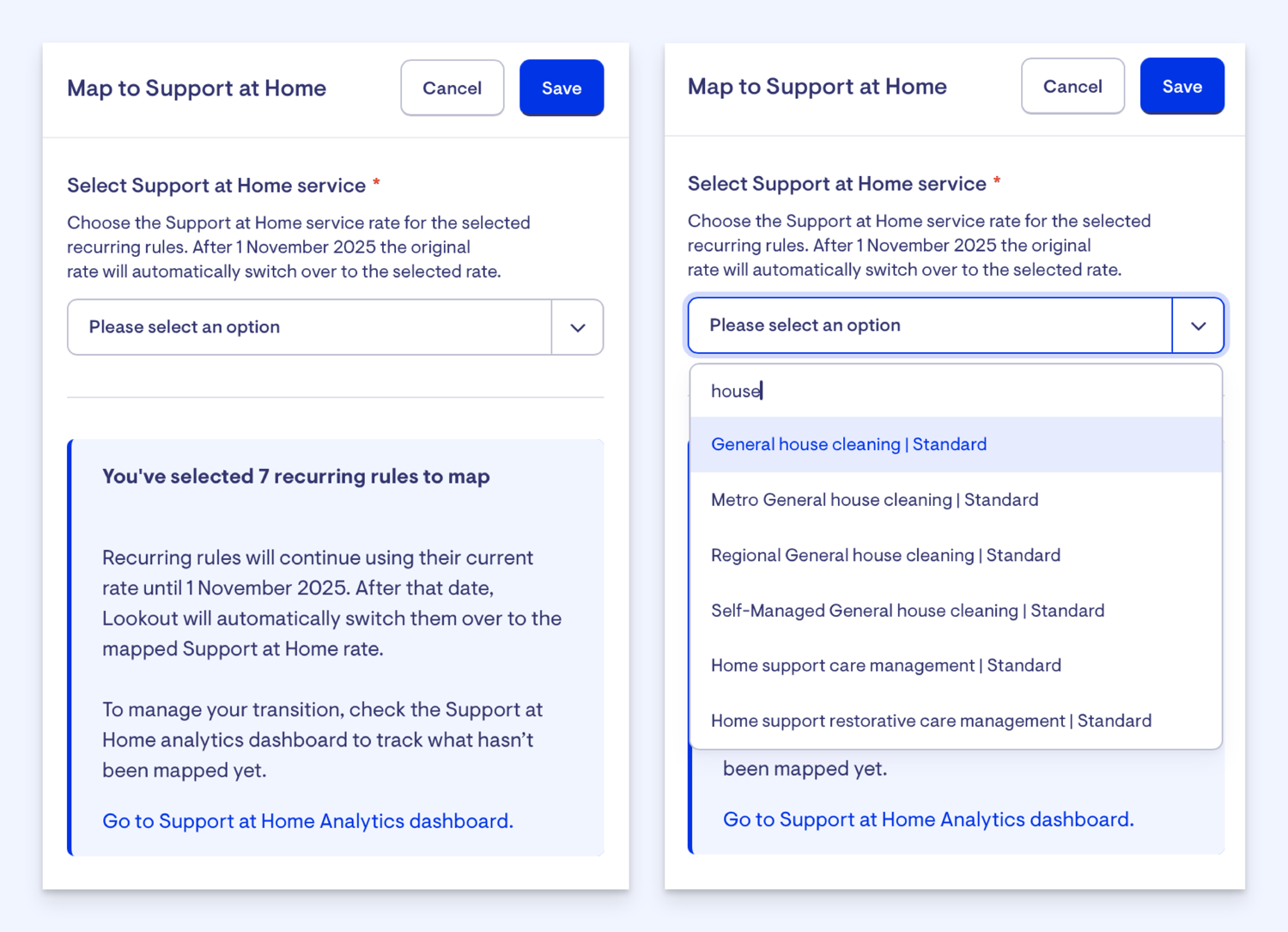 Support at Home mapping tools