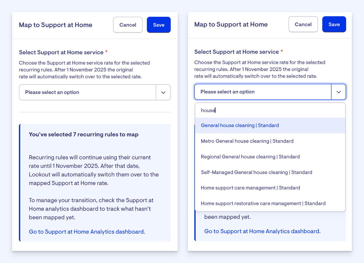 Support at Home mapping tools